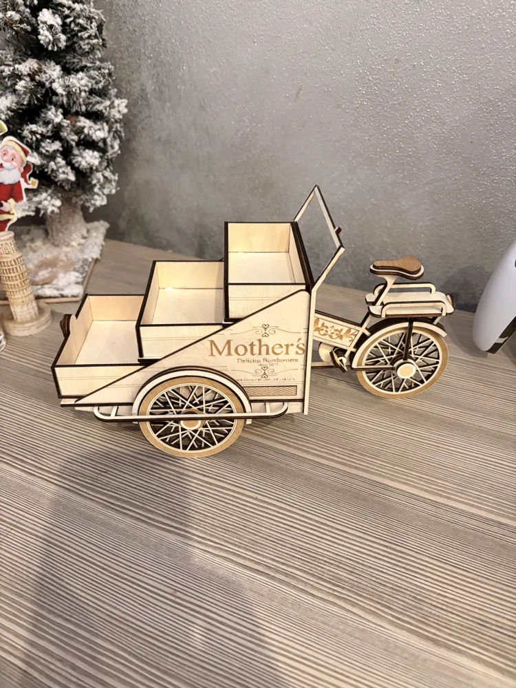 candy tricycle-triciclo porta caramelle - Free 3D Print Model - MakerWorld