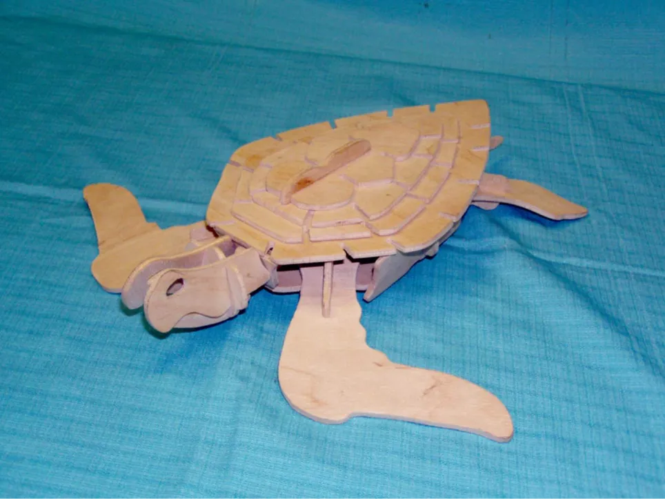 Tortuga de madera cortada con láser - Modelo de impresión 3D gratuito ...