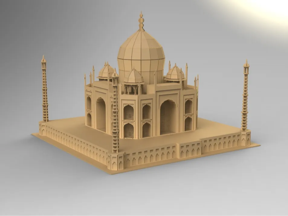 Taj Mahal - Free 3D Print Model - MakerWorld