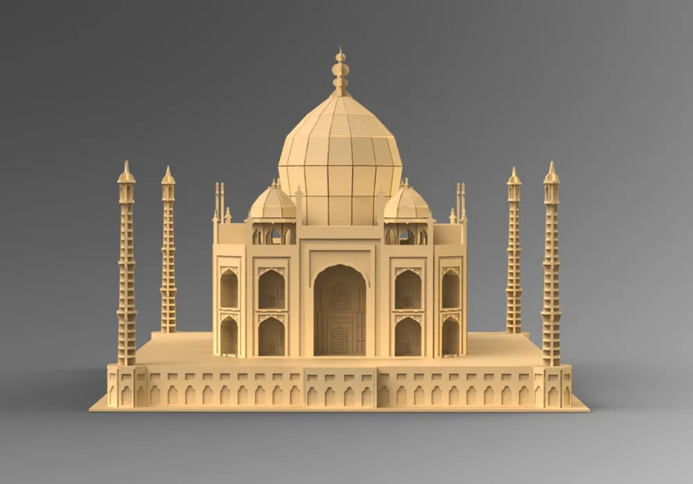 Taj Mahal - Modelo de impresión 3D gratuito - MakerWorld