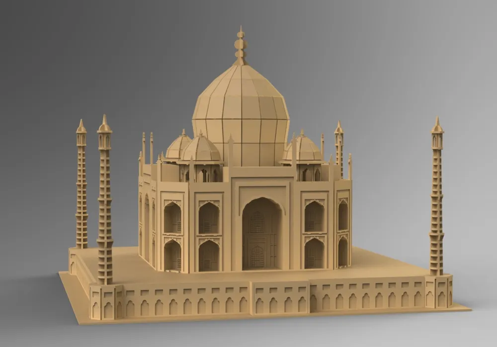 Taj Mahal - Modelo de impresión 3D gratuito - MakerWorld