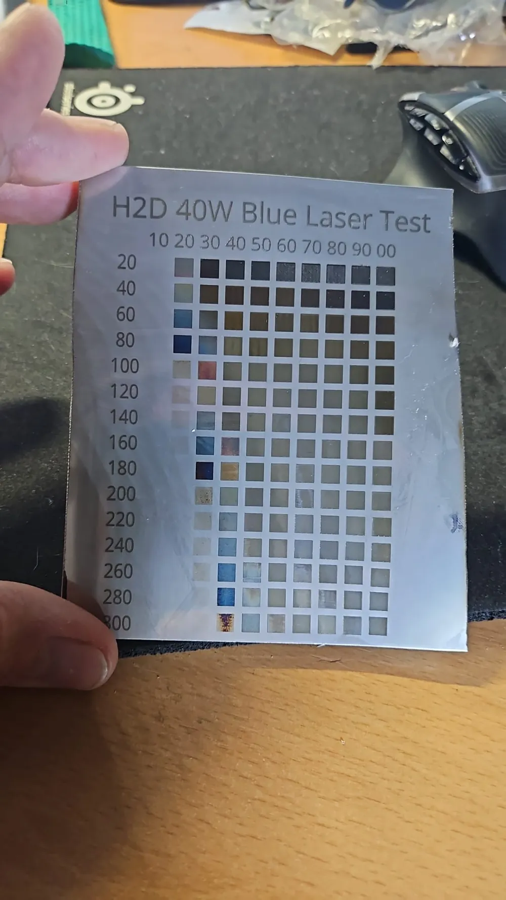 Laser Test 10W - 40W - all materials - Free 3D Print Model - MakerWorld