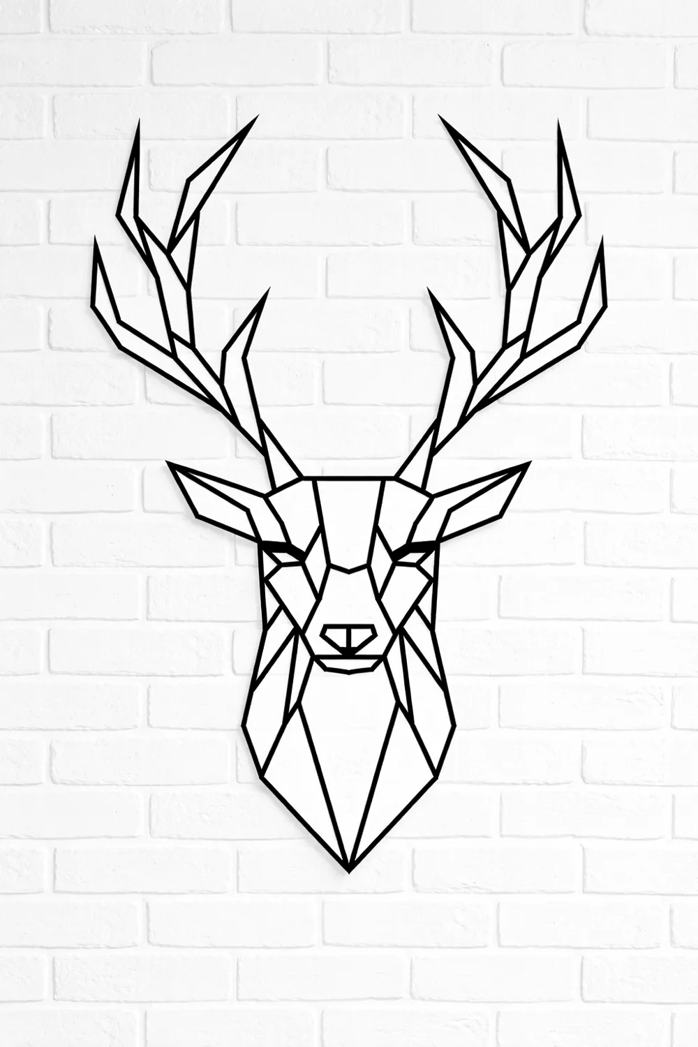 Modern Geometric Stag SVG – Cabin&Lodge Decor - Free 3D Print Model ...