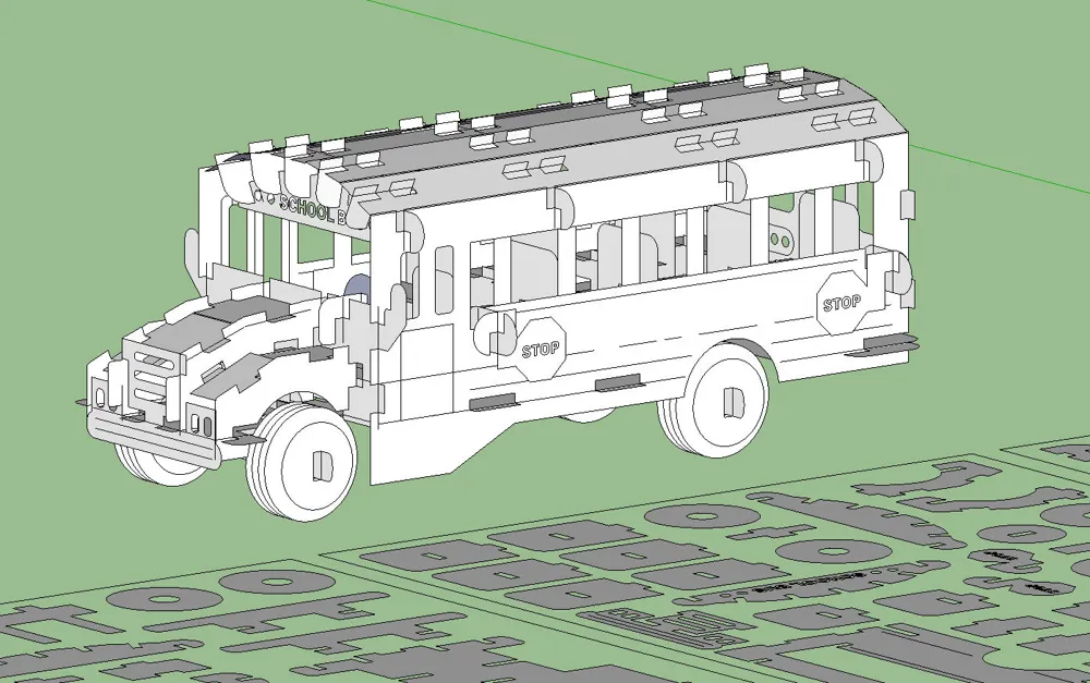School Bus Puzzle - Free 3D Print Model - MakerWorld