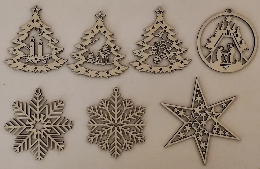 Christmas Tree Ornament - Snowflake Pendant 2 - Free 3D Print Model ...