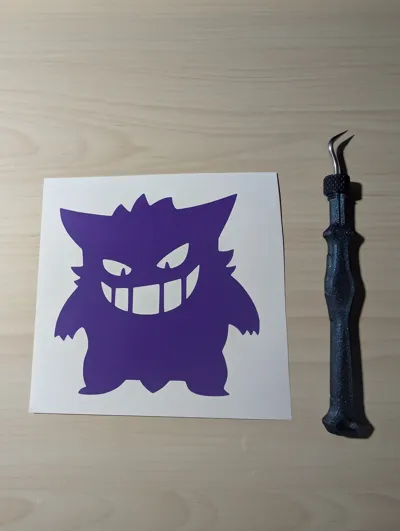 Sticker Gengar - Free 3D Print Model - MakerWorld