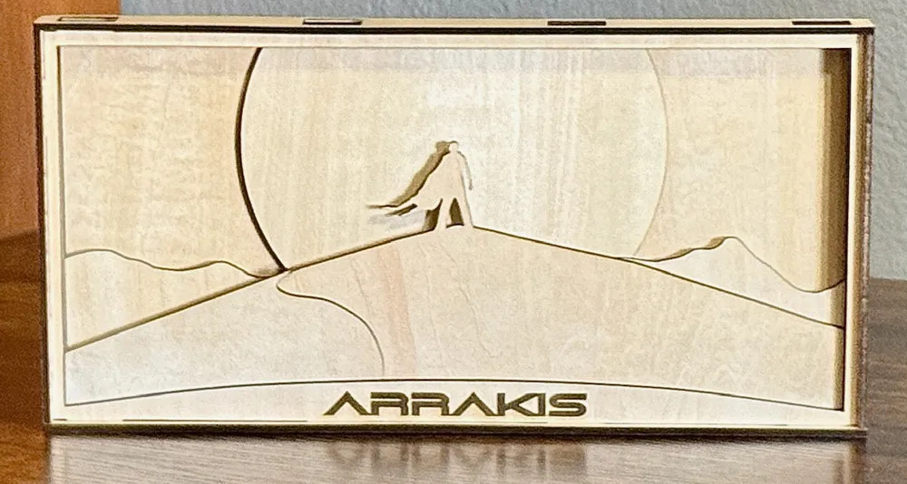 Dune Laser Cut Shadow Box - Free 3D Print Model - MakerWorld