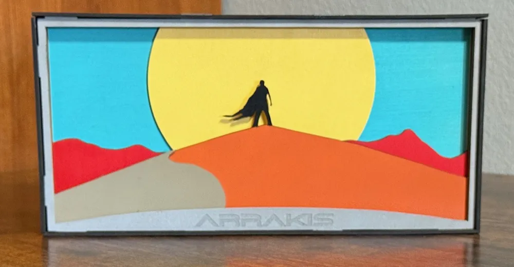 Dune Laser Cut Shadow Box - Free 3D Print Model - MakerWorld