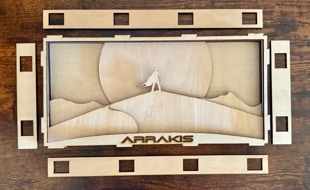 Dune Laser Cut Shadow Box - Free 3D Print Model - MakerWorld