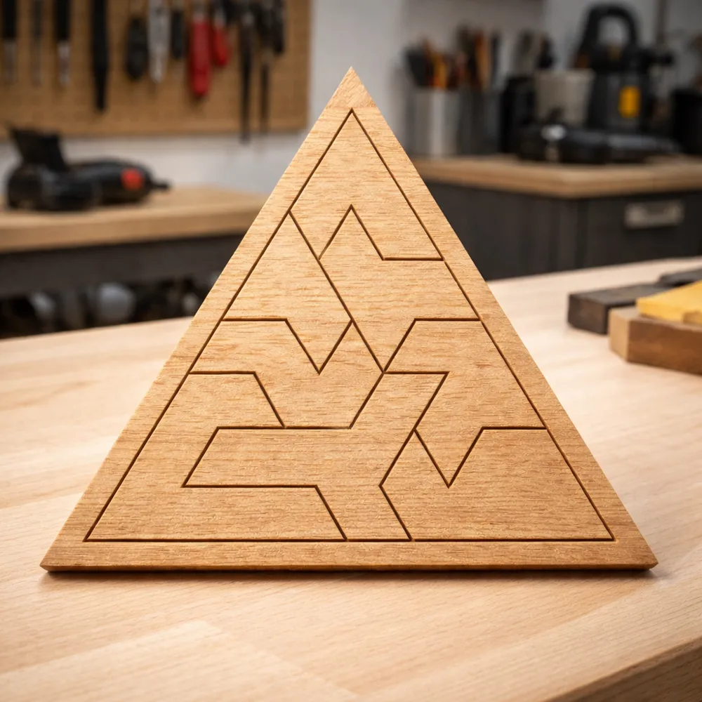 Triangle Jigsaw Template for Laser Cutting - Free 3D Print Model ...