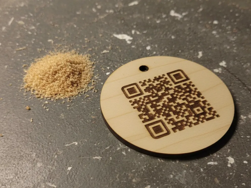 QR Code Keychain I LOVE YOU customize the QR code - Free 3D Print Model ...