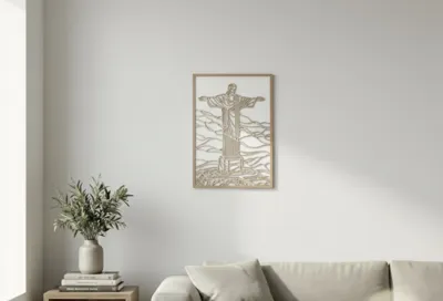 Christ home decor laser cut wall art - Free 3D Print Model - MakerWorld