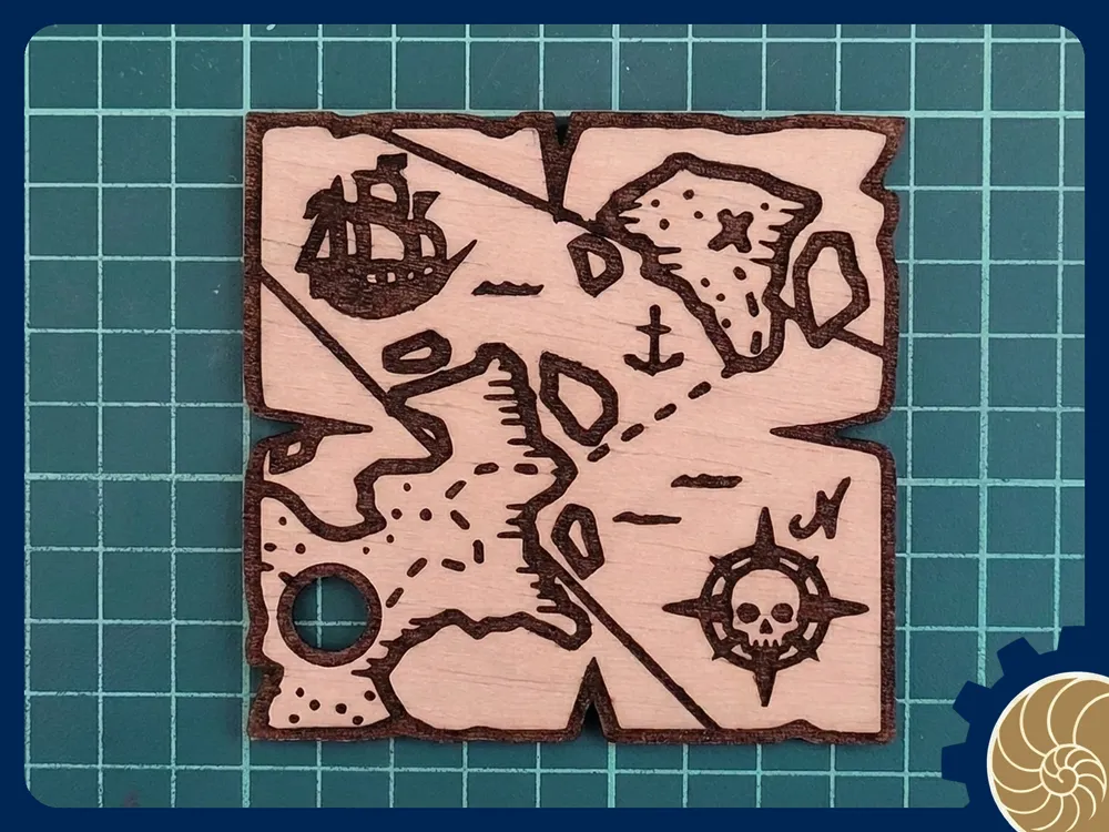 Iconic Pirate Map - Brick - Part 3068bpb0929 - Free 3D Print Model ...