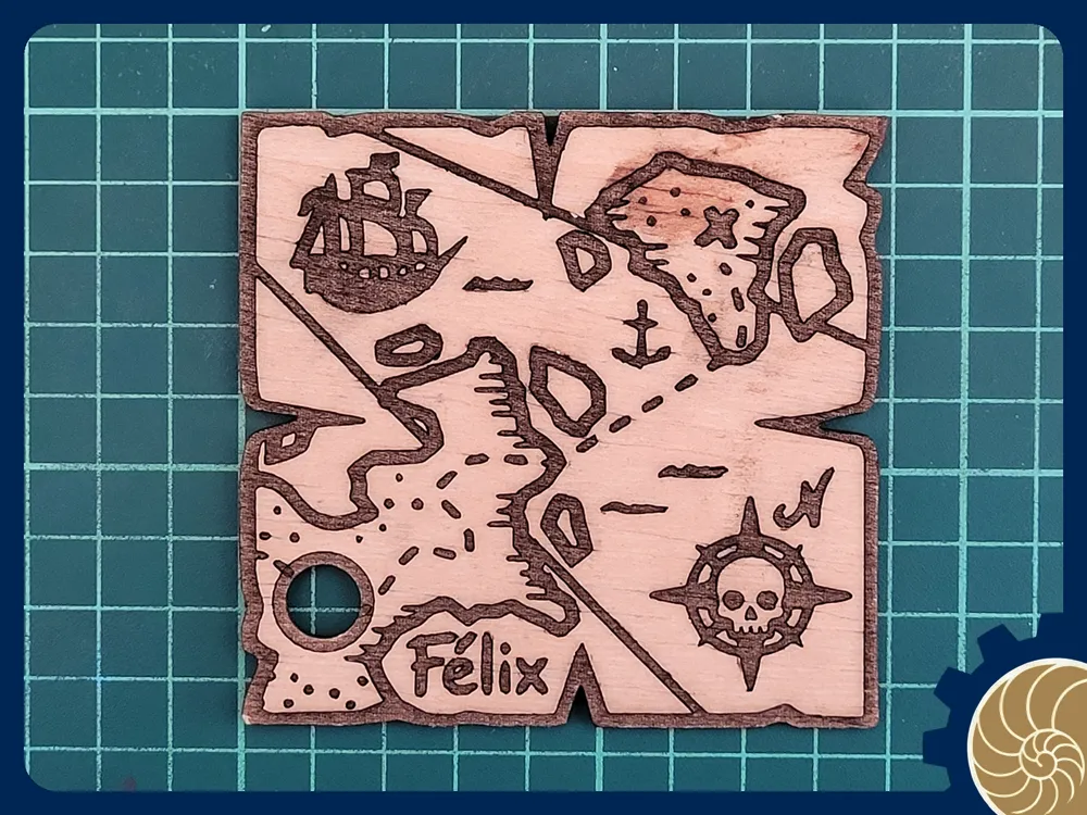 Iconic Pirate Map - Brick - Part 3068bpb0929 - Free 3D Print Model ...