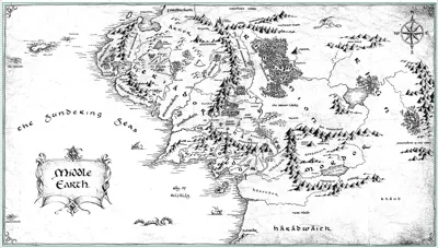 middle earth lord of the rings map - Free 3D Print Model - MakerWorld