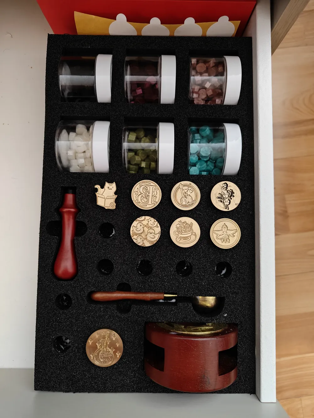 Wax stamp organizer - Free 3D Print Model - MakerWorld