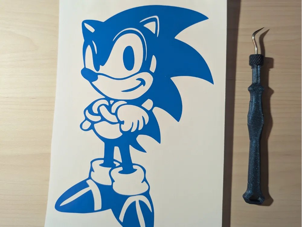 Sticker Sonic - Free 3D Print Model - MakerWorld