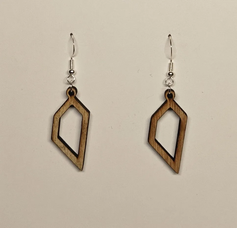 Modern minimalist earring set 2 - Free 3D Print Model - MakerWorld