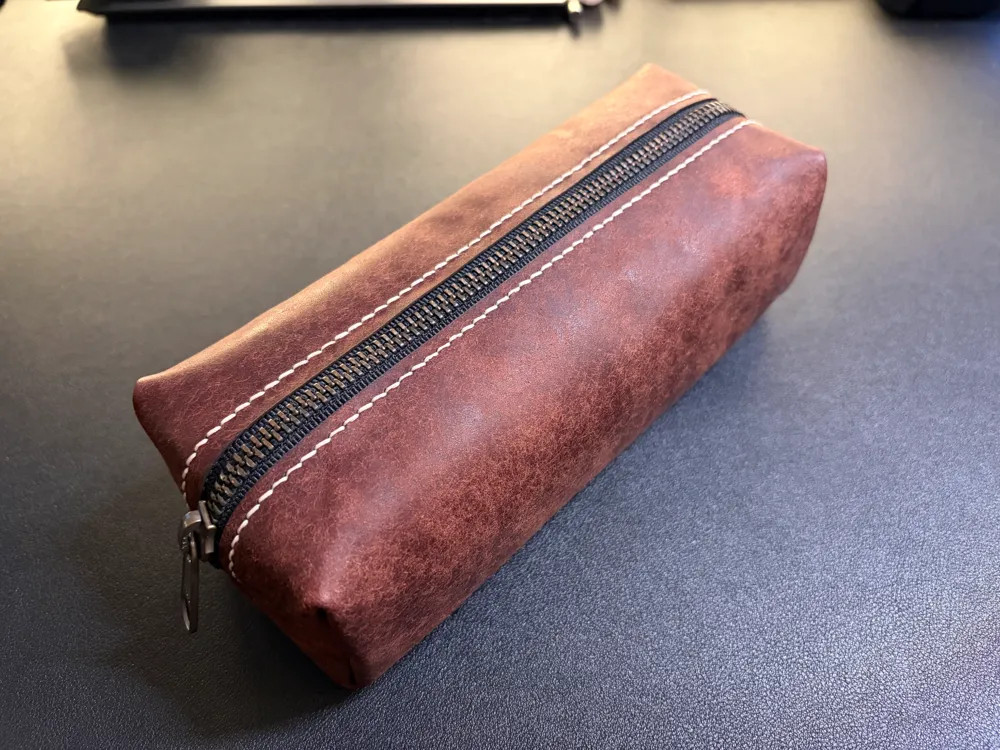 Leather Pencil Case - Free 3D Print Model - MakerWorld