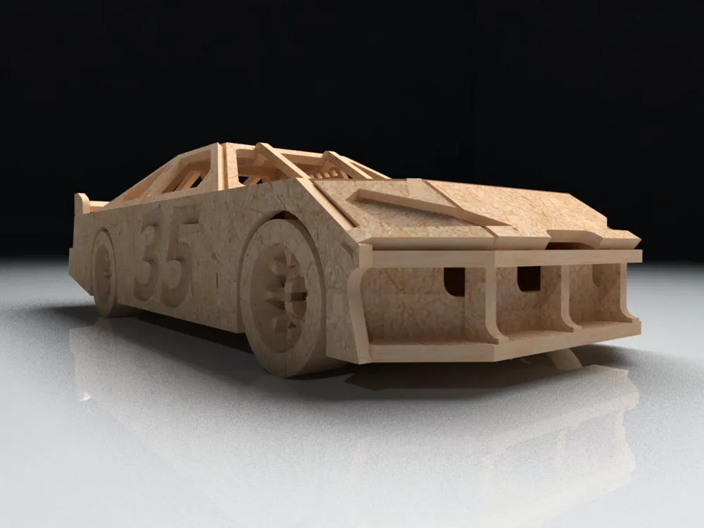 Nascar laser cut - Free 3D Print Model - MakerWorld