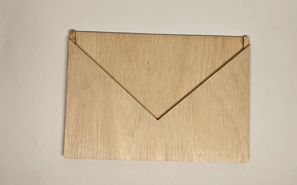 Wooden love letter envelope - Free 3D Print Model - MakerWorld