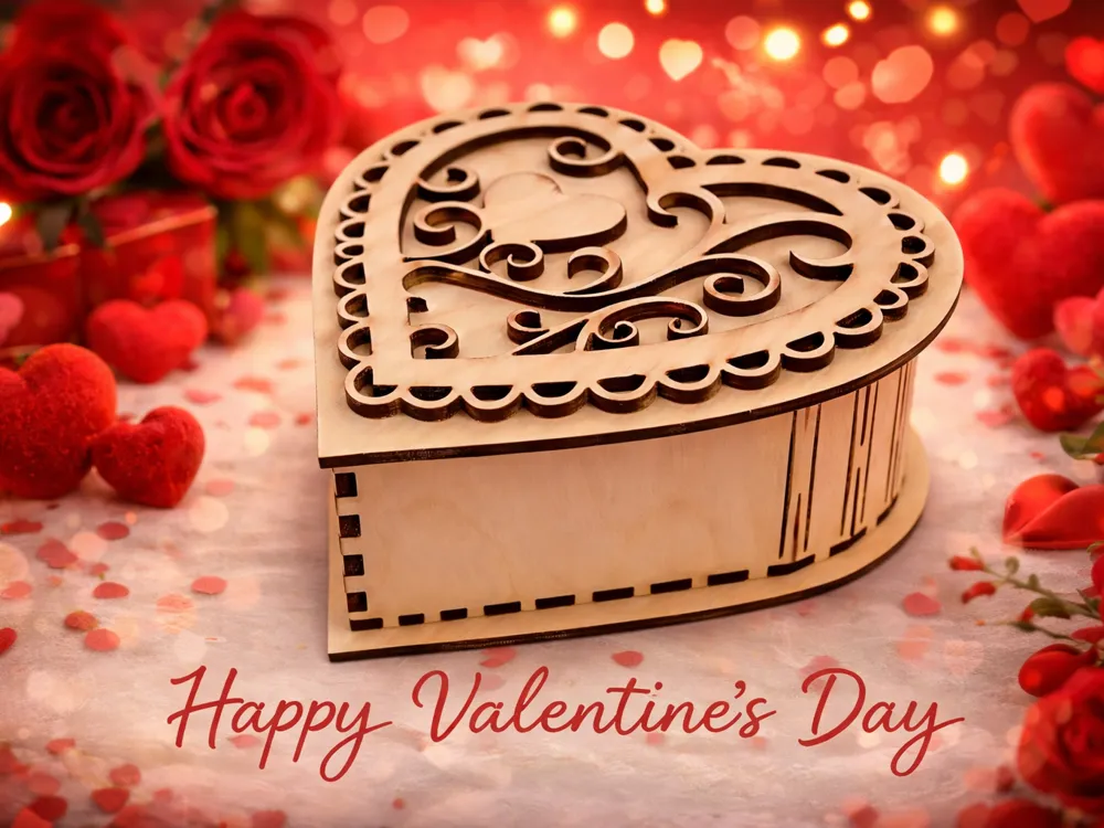 Heart Box SVG – Laser Cut Template - Free 3D Print Model - MakerWorld