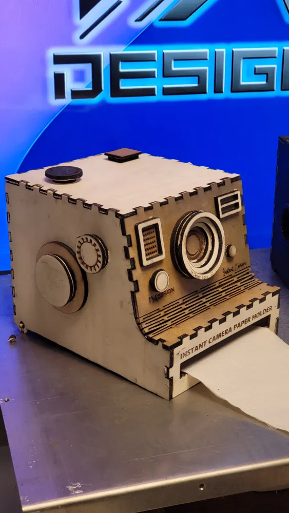 Instant Camera Toilet Paper Holder – Laser Cut - Free 3D Print Model ...
