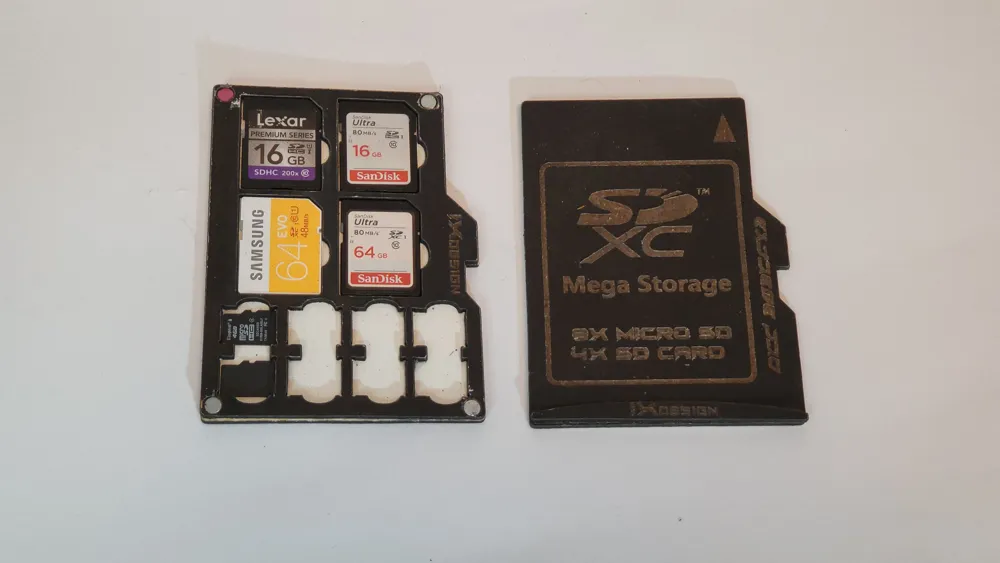 Porta schede SD e microSD – Custodia in legno tagliata al laser ...