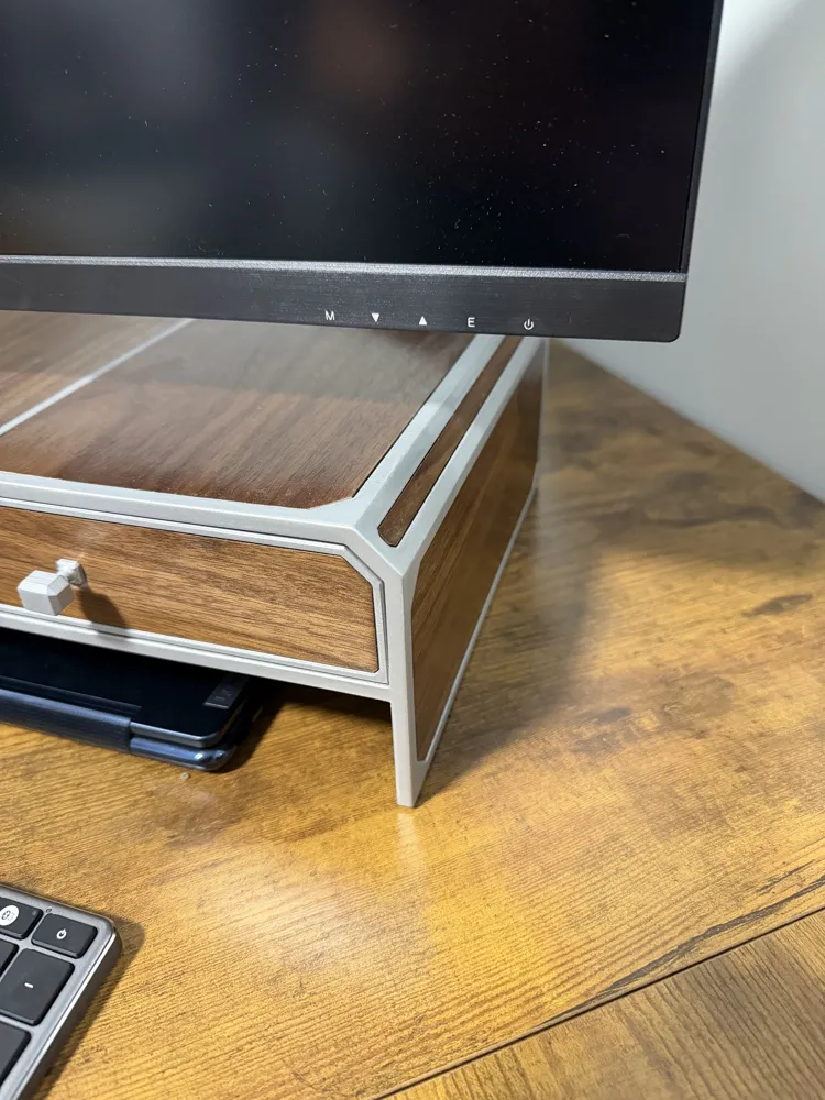 Wide Monitor Stand Laser Cut Wood Panels - Free 3D Print Model - MakerWorld