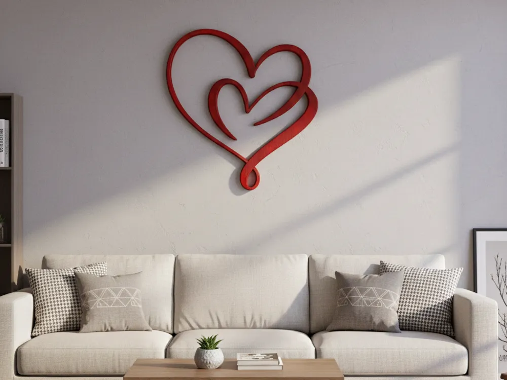 Intertwined Hearts Infinity – Wall Decor - Free 3D Print Model - MakerWorld
