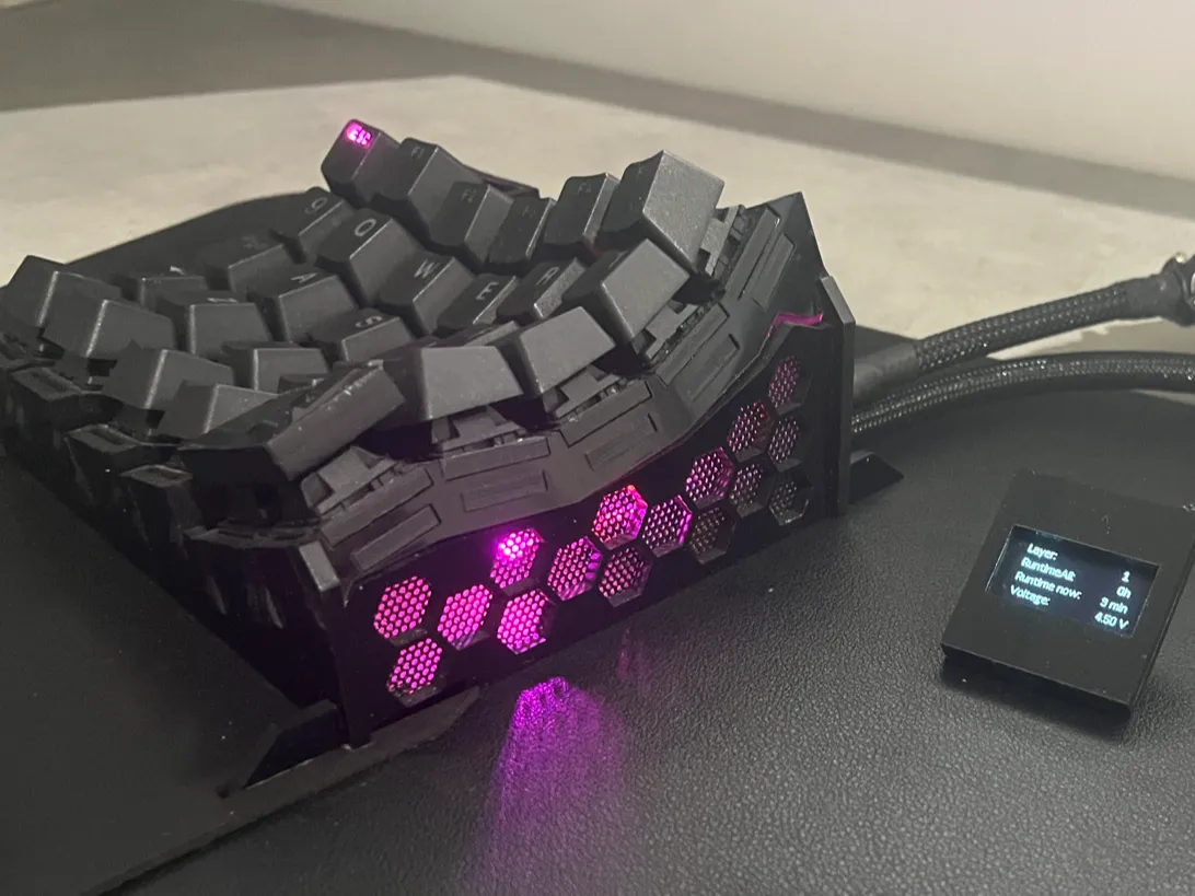 Laser-Cut Dactyl Keyboard Case (3 mm Flatpack) - Free 3D Print Model ...