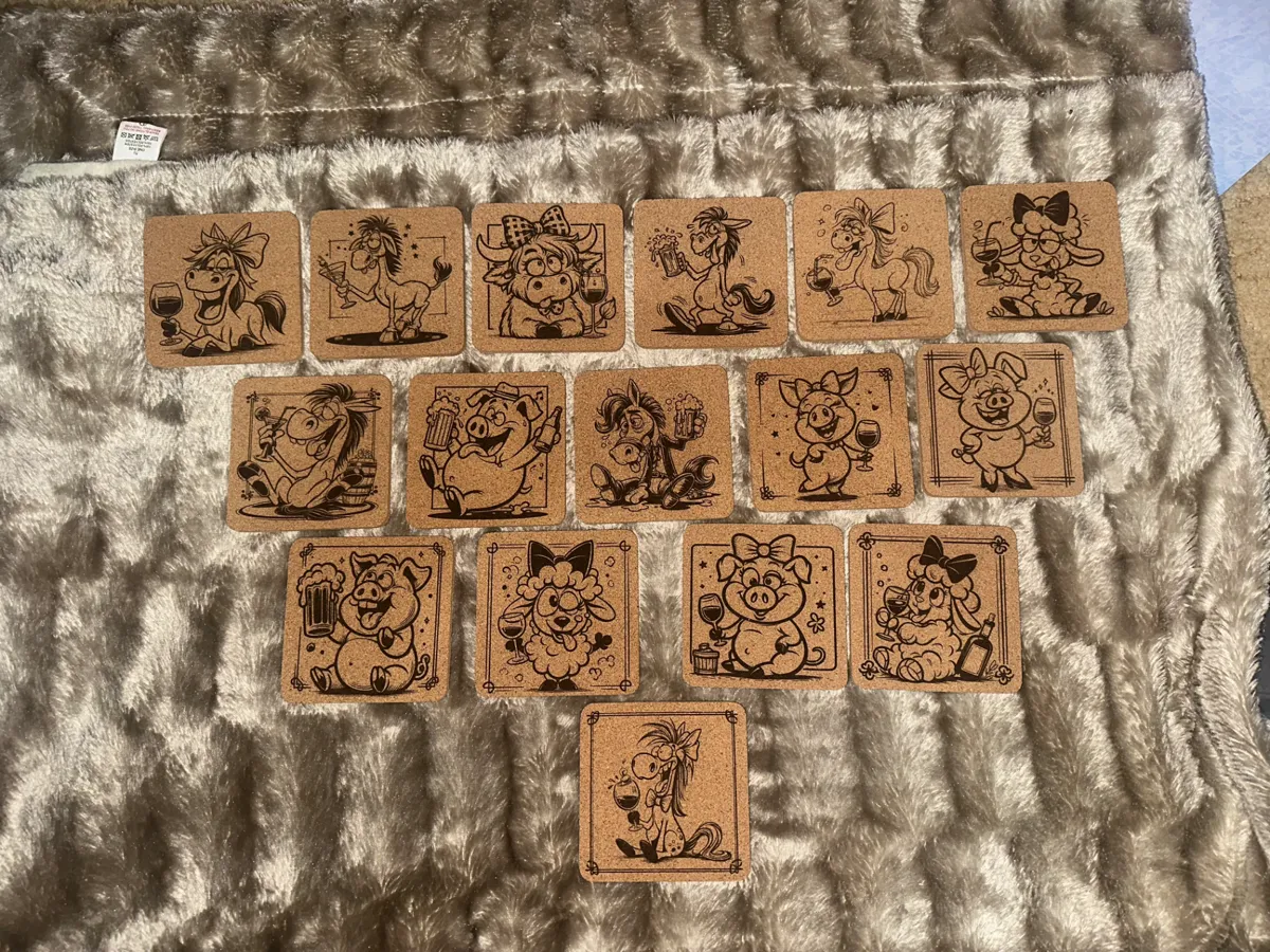 Drunk Farm Animals Pack 3 - Coasters Funny - Free 3D Print Model ...