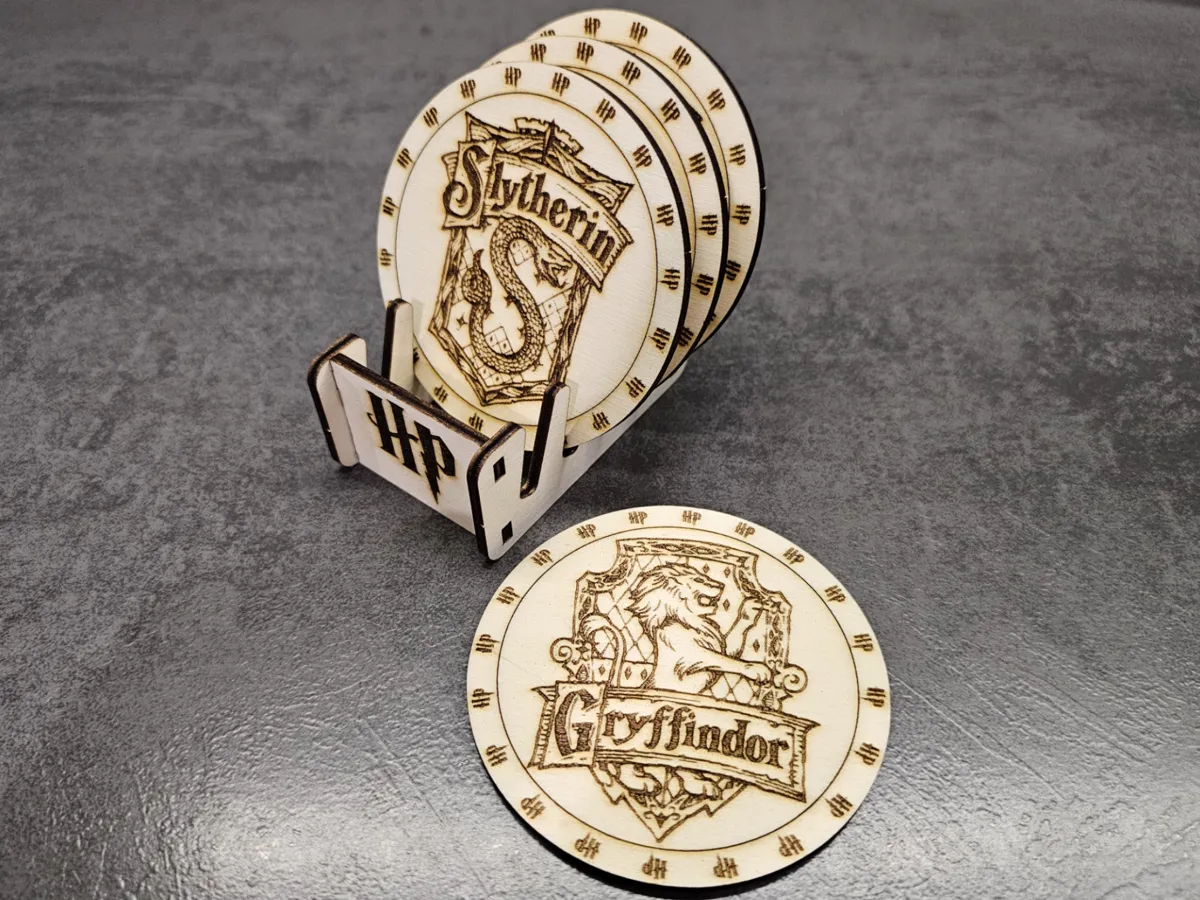 Harry Potter coasters - Free 3D Print Model - MakerWorld
