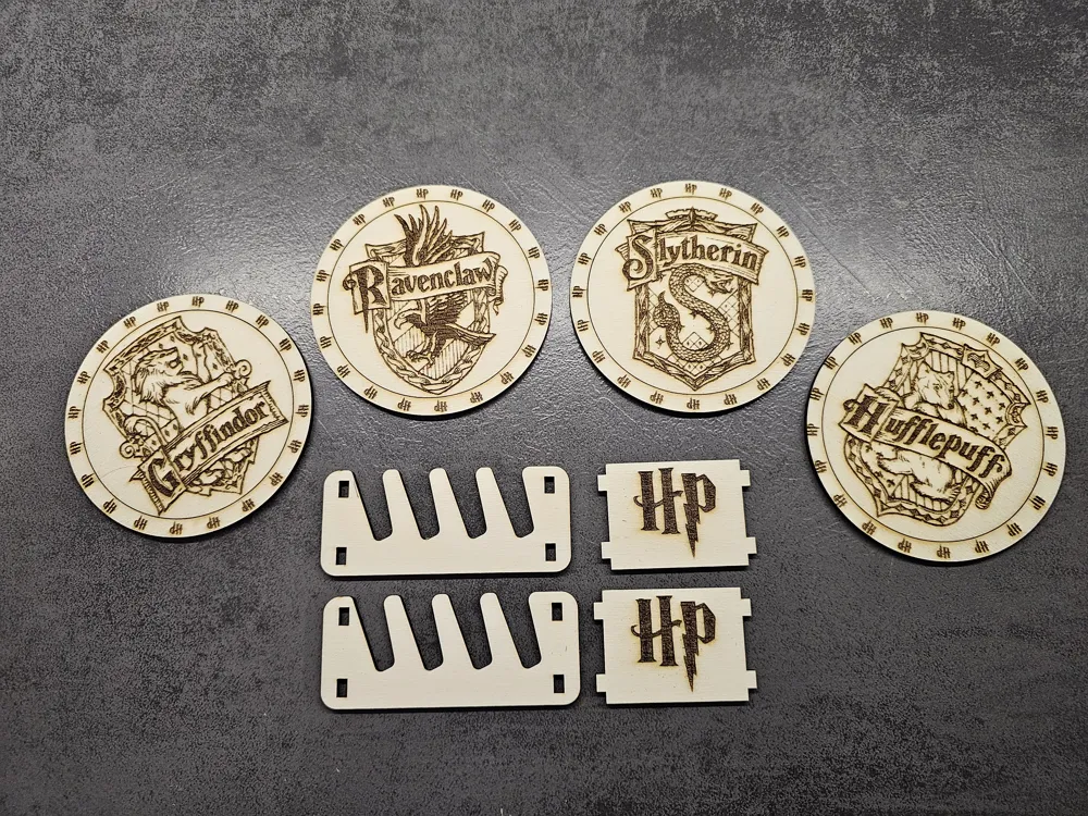 Harry Potter coasters - Free 3D Print Model - MakerWorld