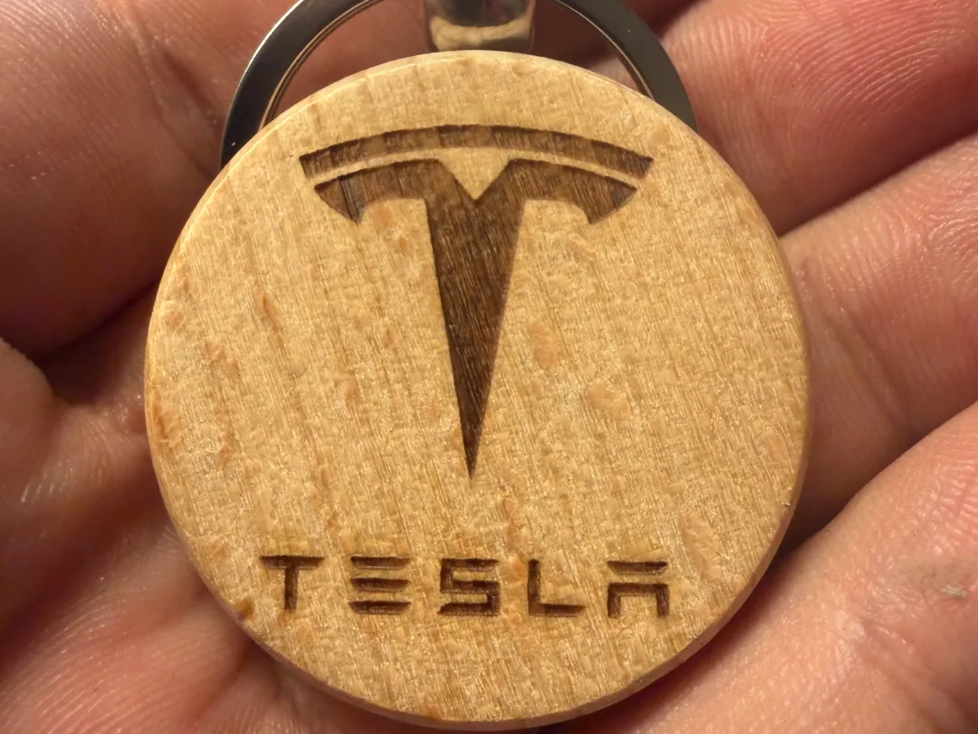 Tesla Logo Wood Engraving - Free 3D Print Model - MakerWorld