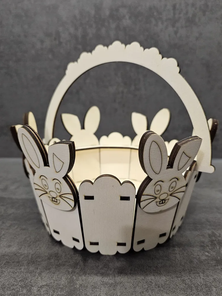 Easter Bunny Basket - Free 3D Print Model - MakerWorld