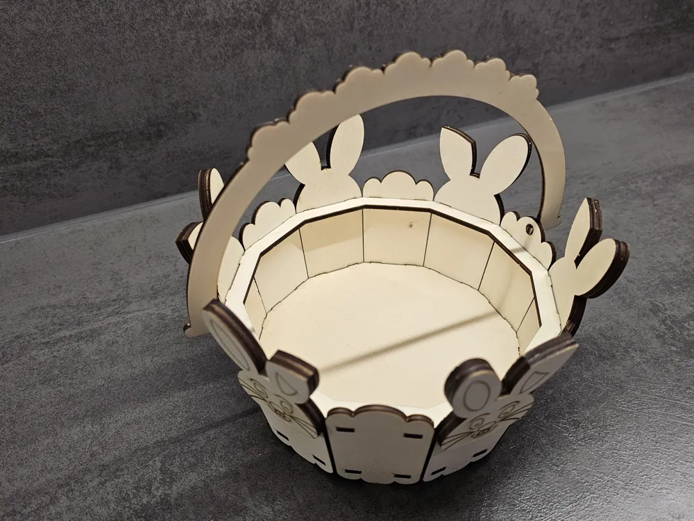 Easter Bunny Basket - Free 3D Print Model - MakerWorld