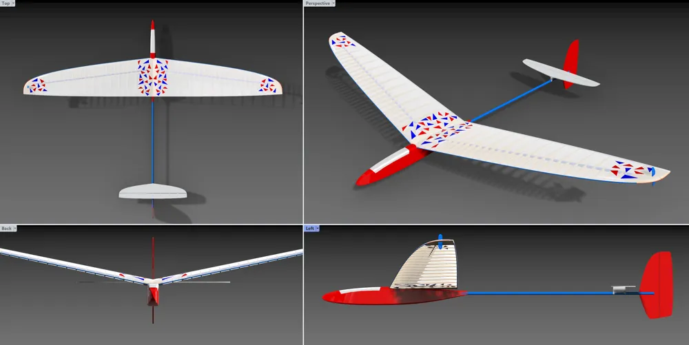 Apogee Evo – 48 in mid-size DLG (balsa edition) - Free 3D Print Model ...