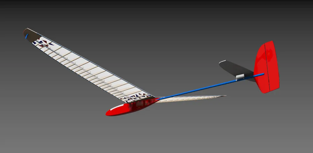 Apogee Evo – 48 in mid-size DLG (balsa edition) - Free 3D Print Model ...