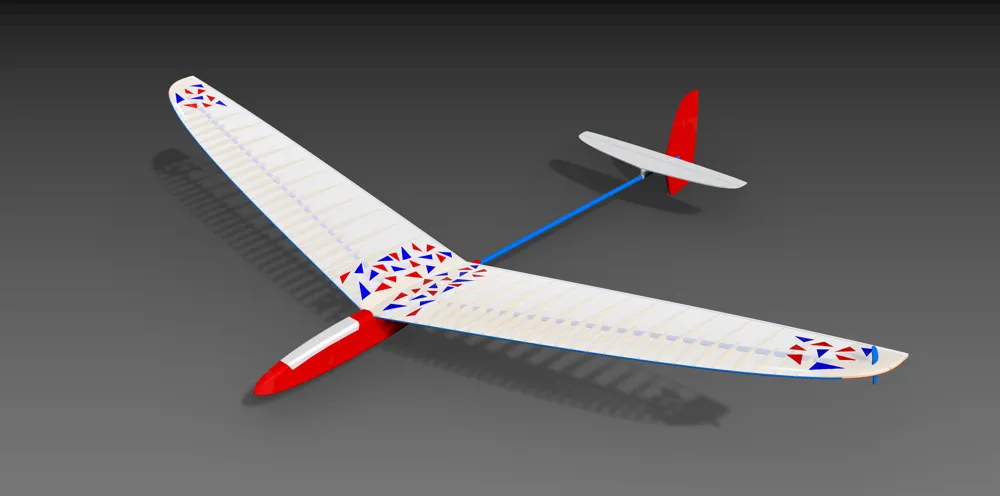 Apogee Evo – 48 in mid-size DLG (balsa edition) - Free 3D Print Model ...