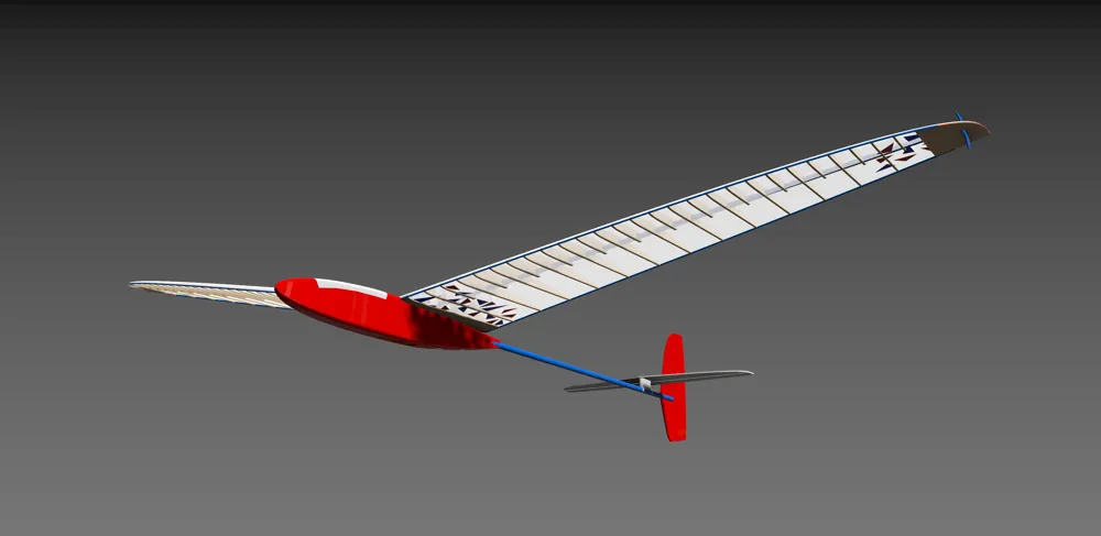 Apogee Evo – 48 in mid-size DLG (balsa edition) - Free 3D Print Model ...