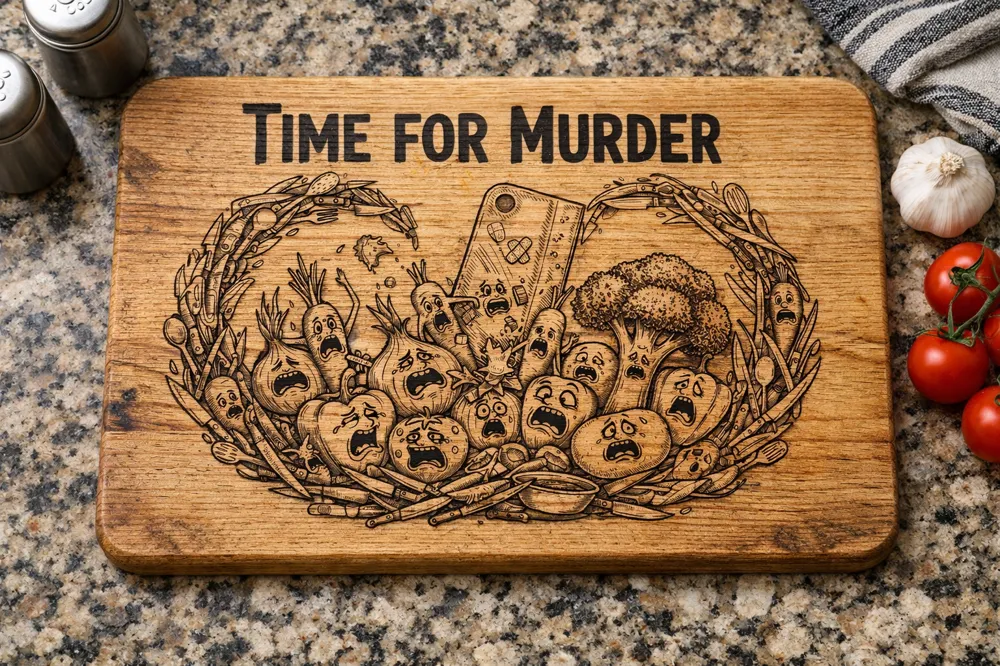 Time for Murder Part 2 Chopping / Cutting Board - Free 3D Print Model ...