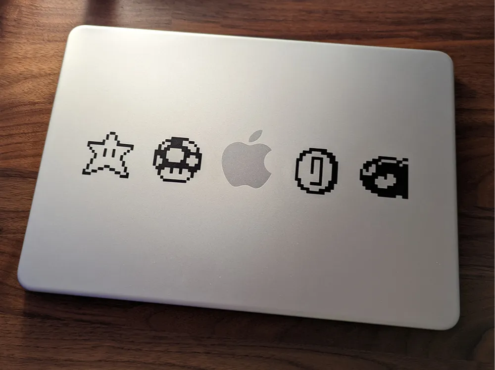 Super Mario Decal for MacBook Neo - Free 3D Print Model - MakerWorld