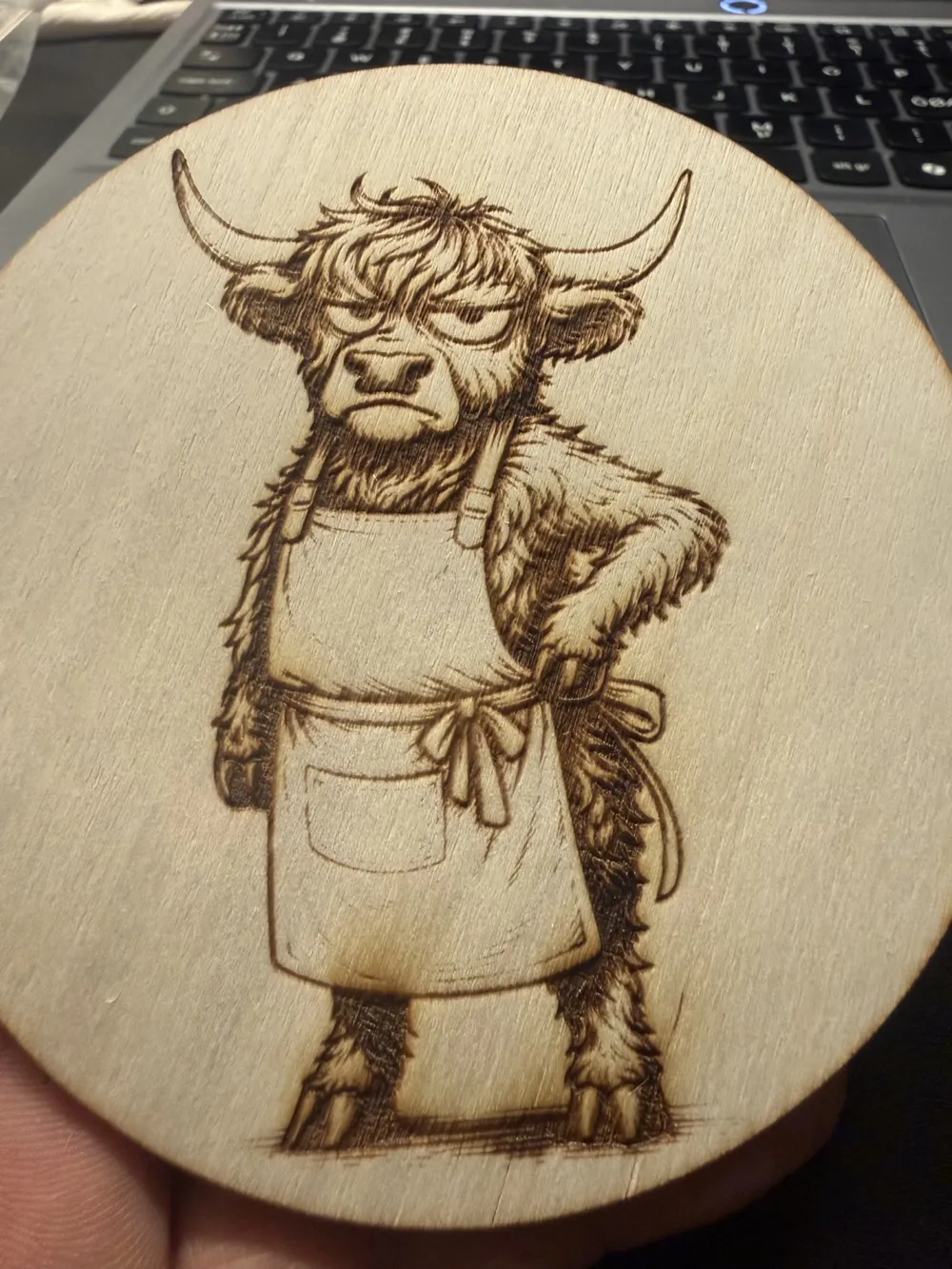 Judgemental Cow Engraving - Free 3D Print Model - MakerWorld
