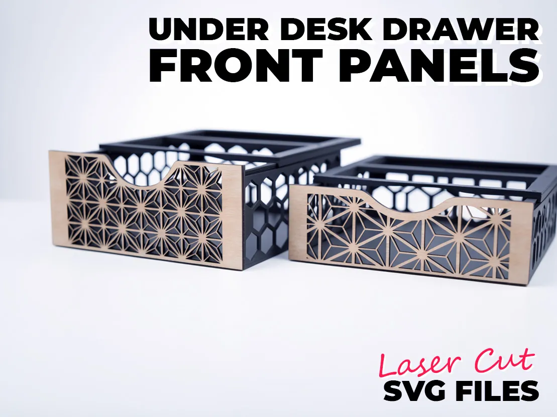 Under-Desk Drawer System Front Face - SVG Cutout - Free 3D Print Model ...