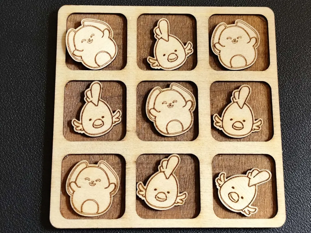 Tic Tac Toe Variante de Pâques - Modèle d'Impression 3D Gratuit ...