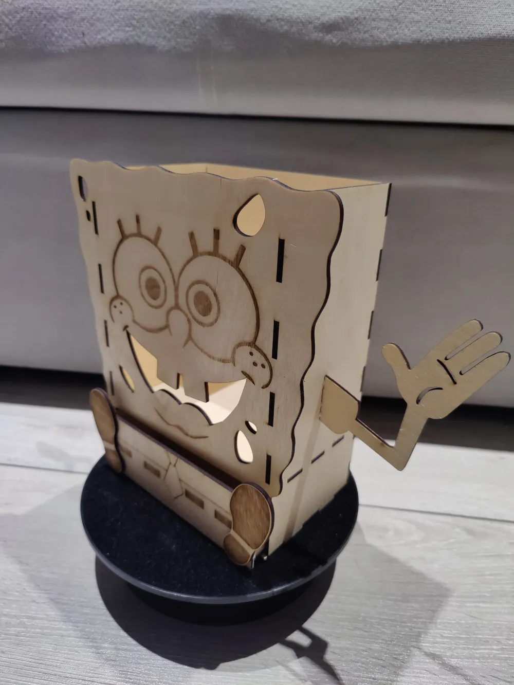 Spongebob crayon container holder desk organizer - Free 3D Print Model ...