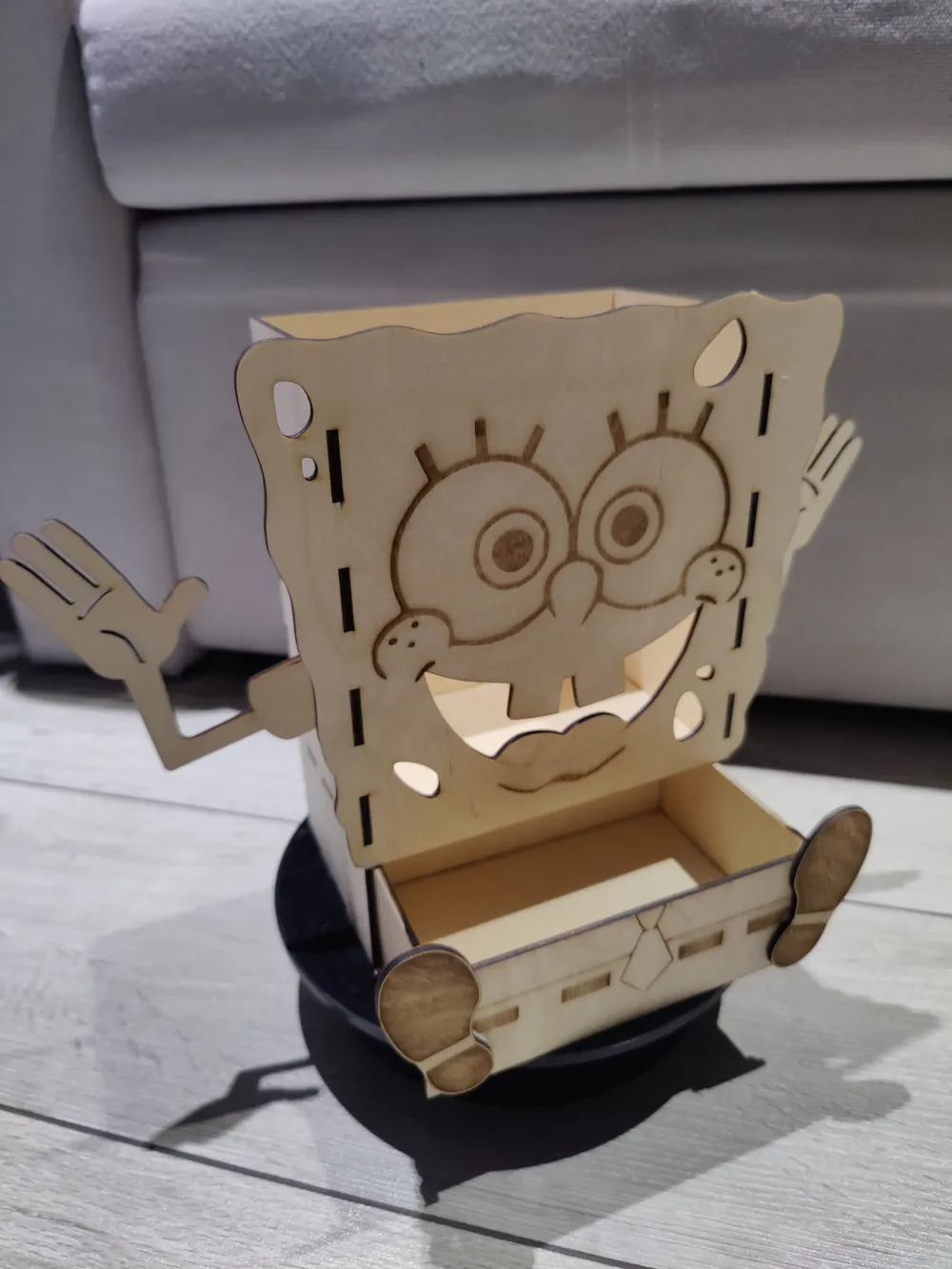 Spongebob crayon container holder desk organizer - Free 3D Print Model ...