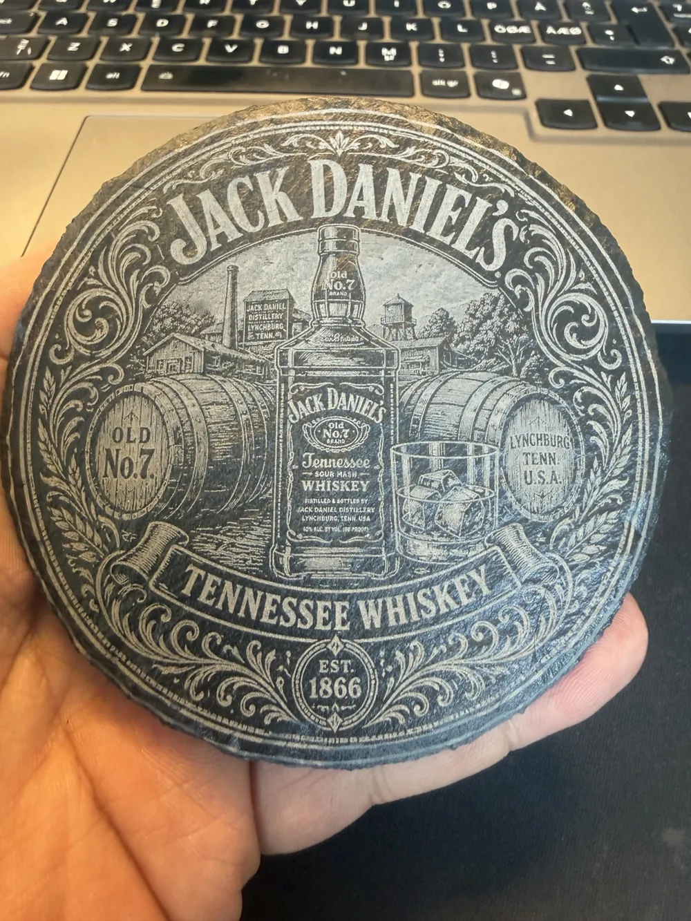 Jack Daniels Coaster - Free 3D Print Model - MakerWorld