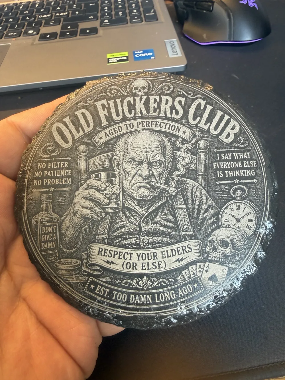 Old F'ers Club - Free 3D Print Model - MakerWorld